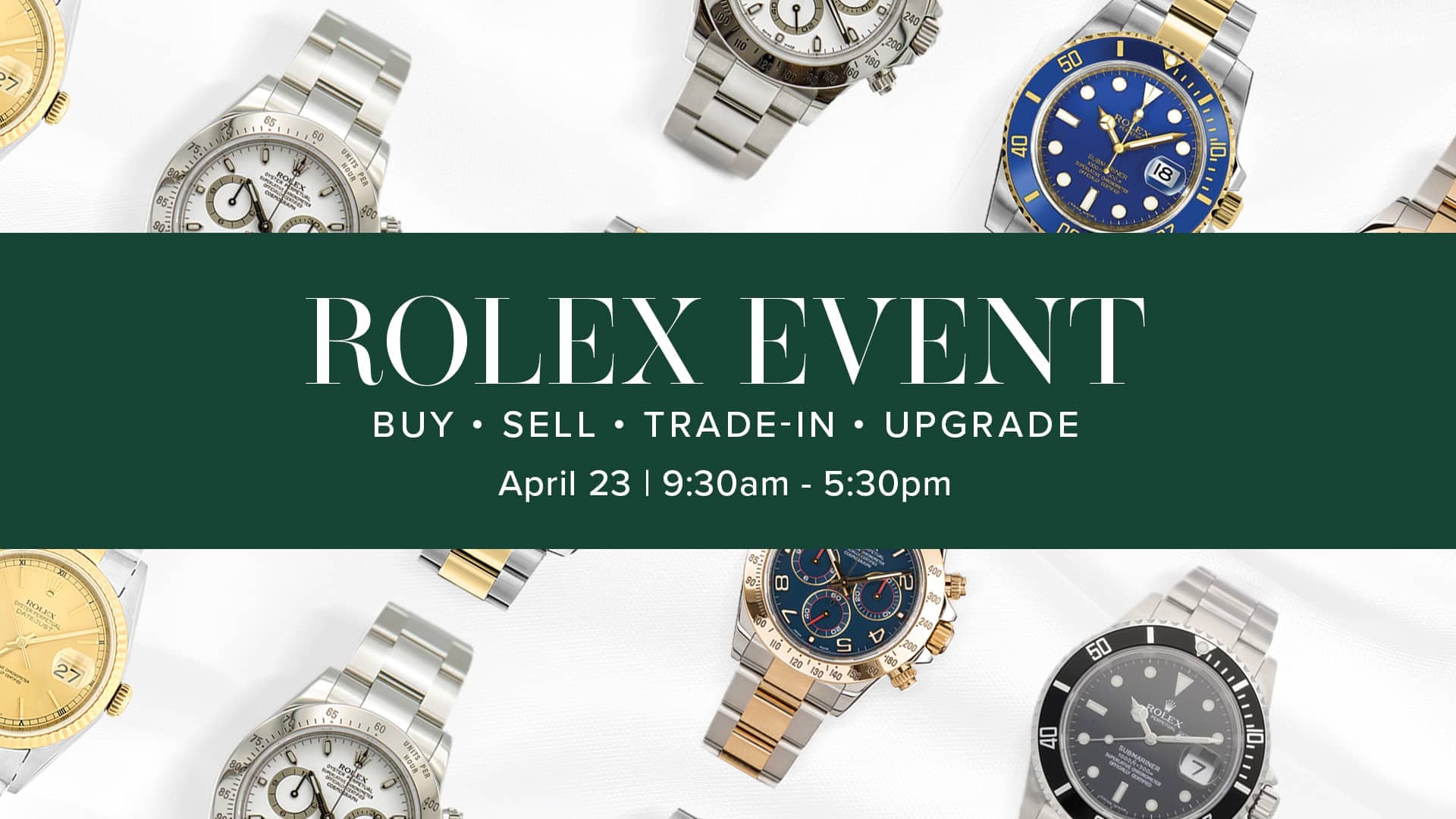 Rolex Event - April 23rd, 2021 – Murphy Pitard Jewelers